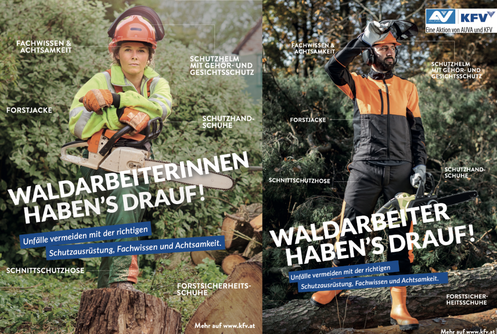 KFV/AUVA: Neue Plakataktion „Waldarbeiter*innen haben’s drauf“ - KFV ... KFV/AUVA: Neue Plakataktion „Waldarbeiter*innen haben’s drauf“ - KFV ...